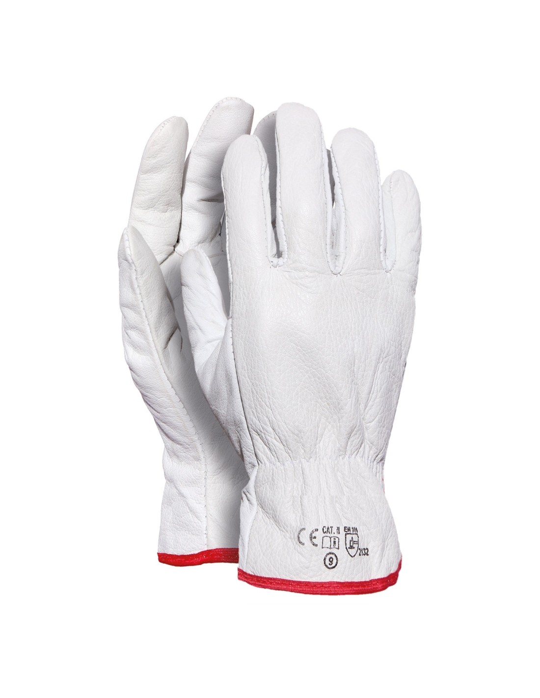 36 Paires - Gants de travail en cuir pleine fleur de bovin EN 388 005/B