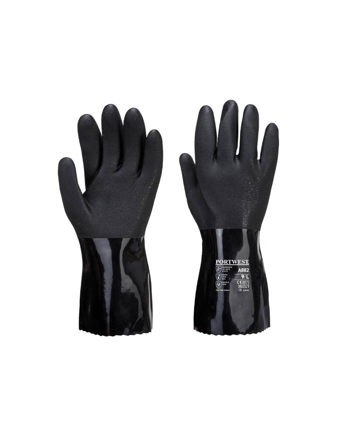 Gants de protection chimique ESD en PVC - A882 Portwest