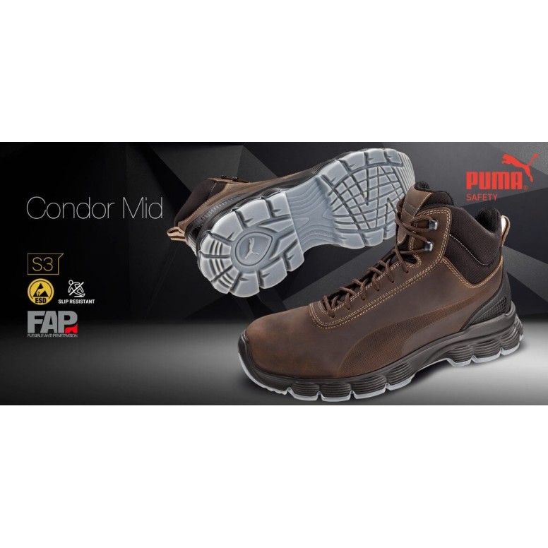 Chaussures de sécurité Puma Condor Mid S3 ESD SRC 630122