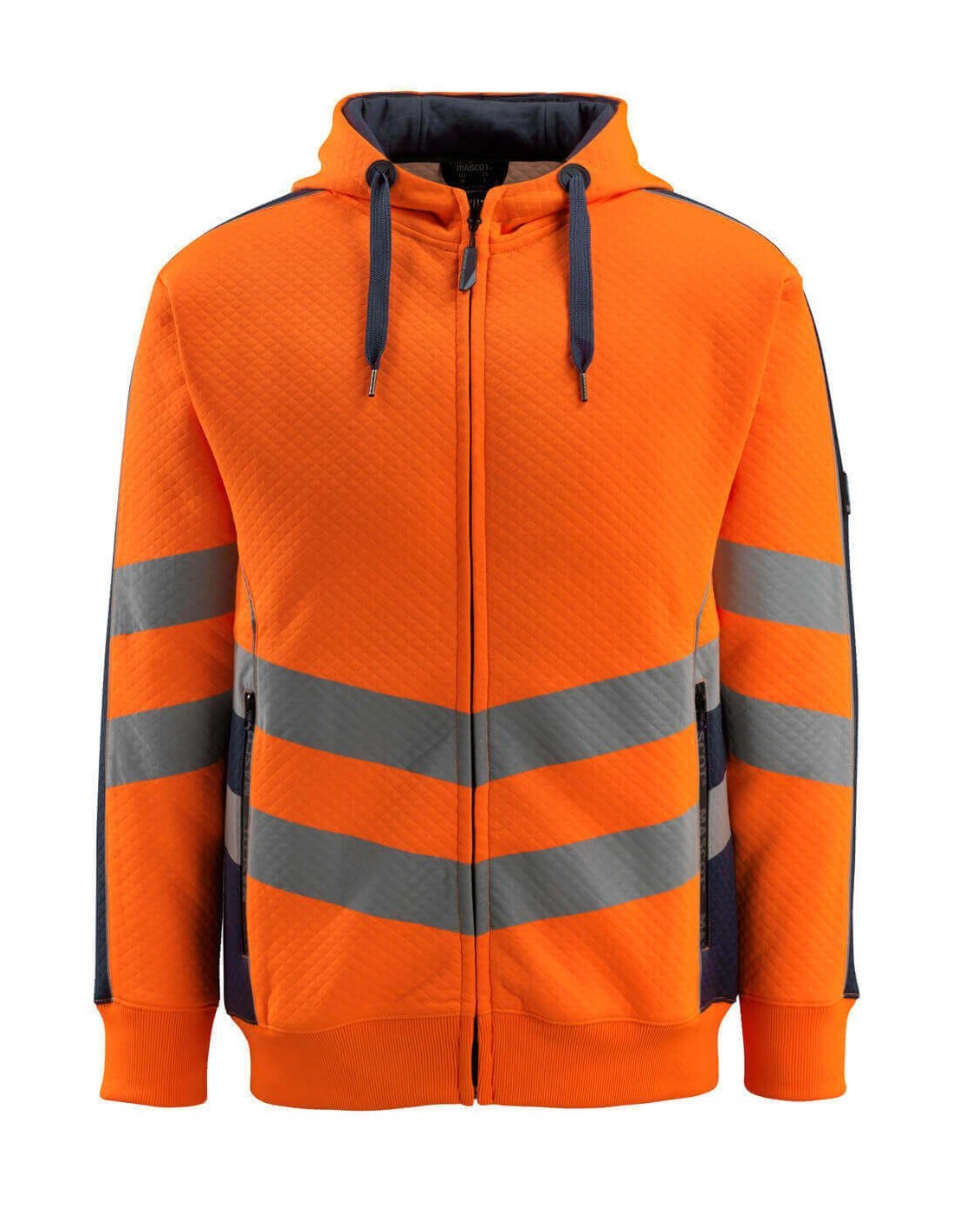 Sweat de Travail Haute Visibilité à Capuche et Fermeture Éclair ...