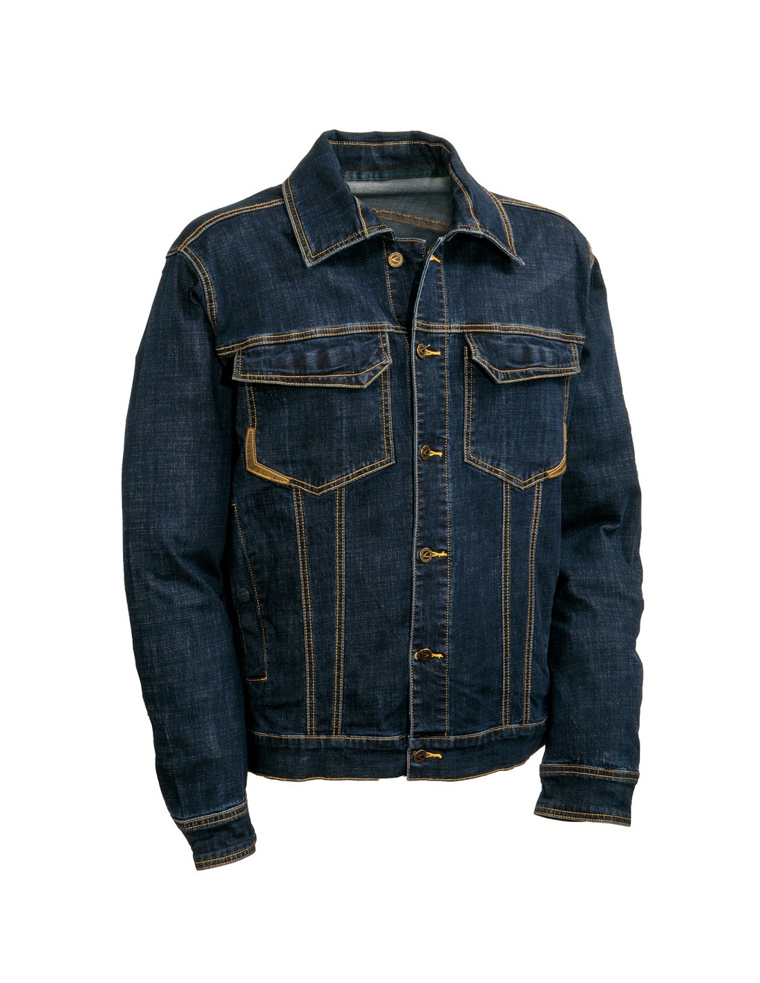 tous dehors - Veste de travail en jean extensible et élastique à poches ...